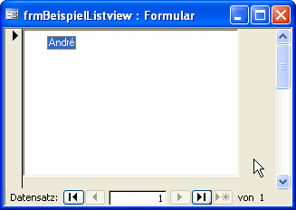 Das ListView-Steuerelement - Access im Unternehmen
