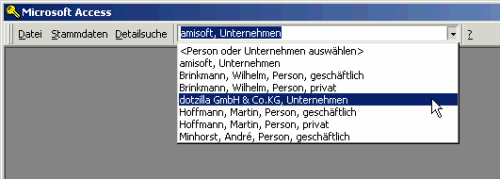 Dynamische Menüs mit VBA - Access im Unternehmen