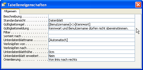 Validierung von Daten - Access im Unternehmen