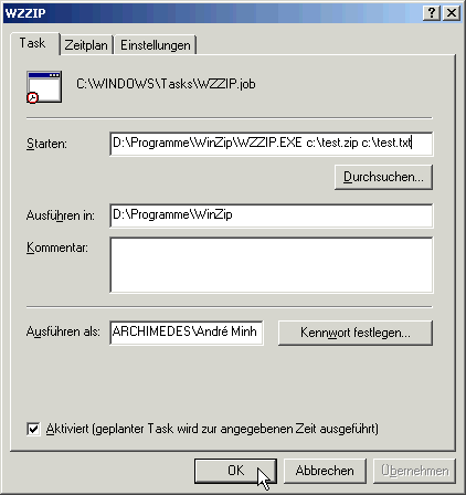 Geplante Tasks mit Access - Access im Unternehmen