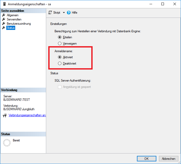 SQL Server-Security - Teil 2: Zugriffsberechtigung - Access im Unternehmen