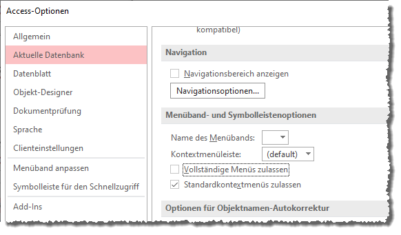 Formularansichten von A-Z - Access im Unternehmen