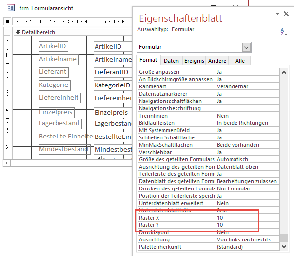 Tastenkombinationen in Access - Access im Unternehmen